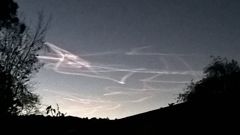 Rocket Contrail, South of Monterey, California [ Trident II Test ...