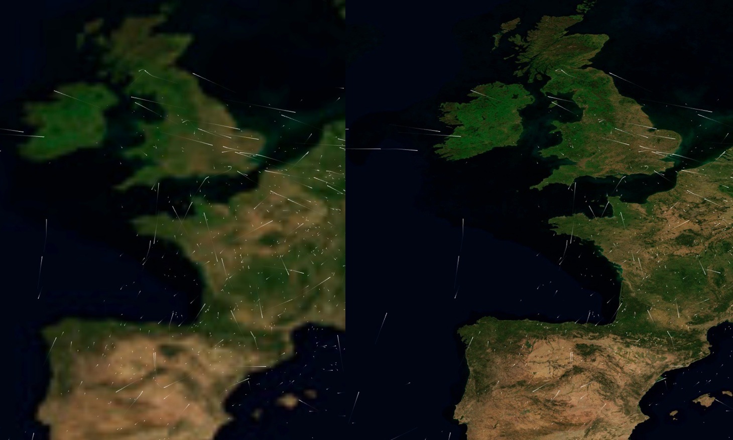 Contrail Science Interactive Flights Map (beta) | Metabunk
