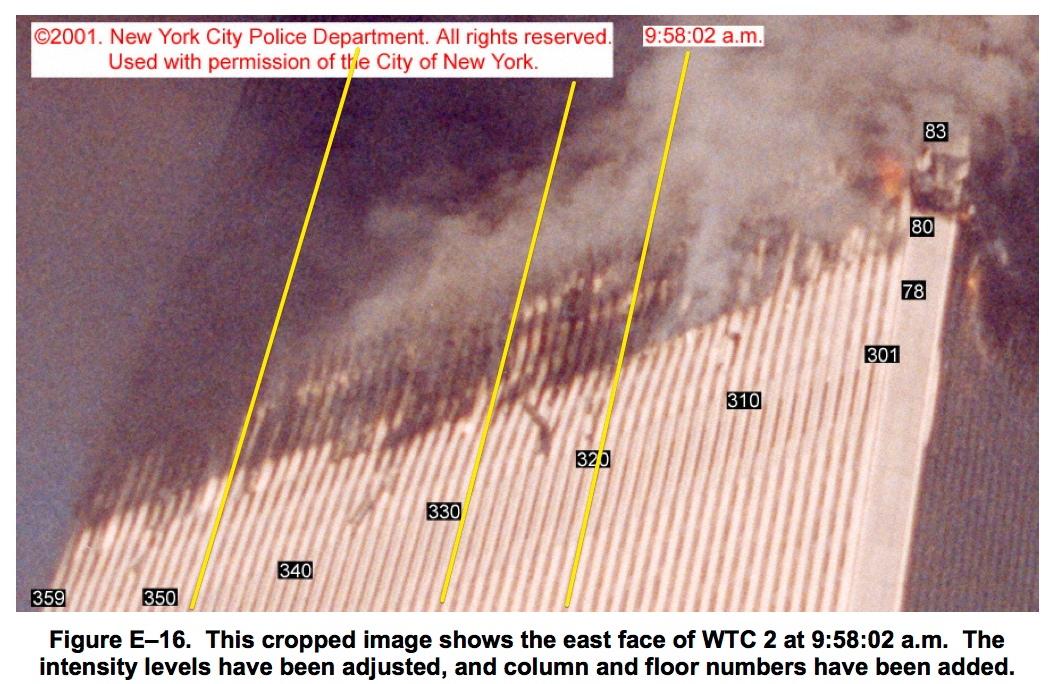 The pre-collapse inward bowing of WTC2 | Metabunk