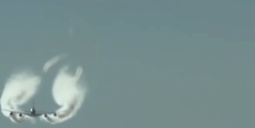 Alternating hybrid contrails | Metabunk